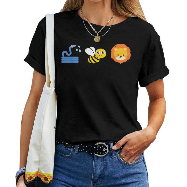 Official Hose Bee Lion Meme Women T-shirt | Mazezy