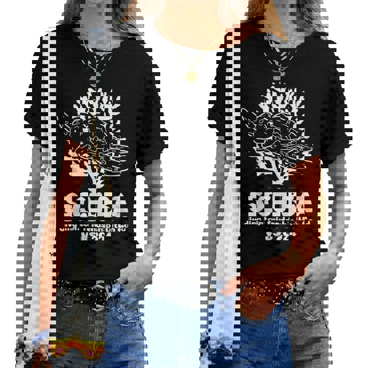 Scuba Vbs 2024 Diving Into Friendship With God Christian Women T-shirt | Mazezy