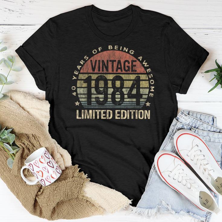 40 Years Old Vintage 1984 40Th Birthday For Women Women T-shirt | Mazezy