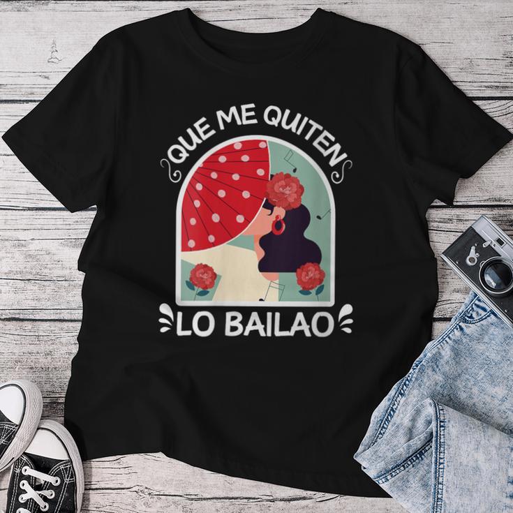 Diseño Original Que Me Quiten Lo Bailao Dia De La Madre Cuello Camiseta ...