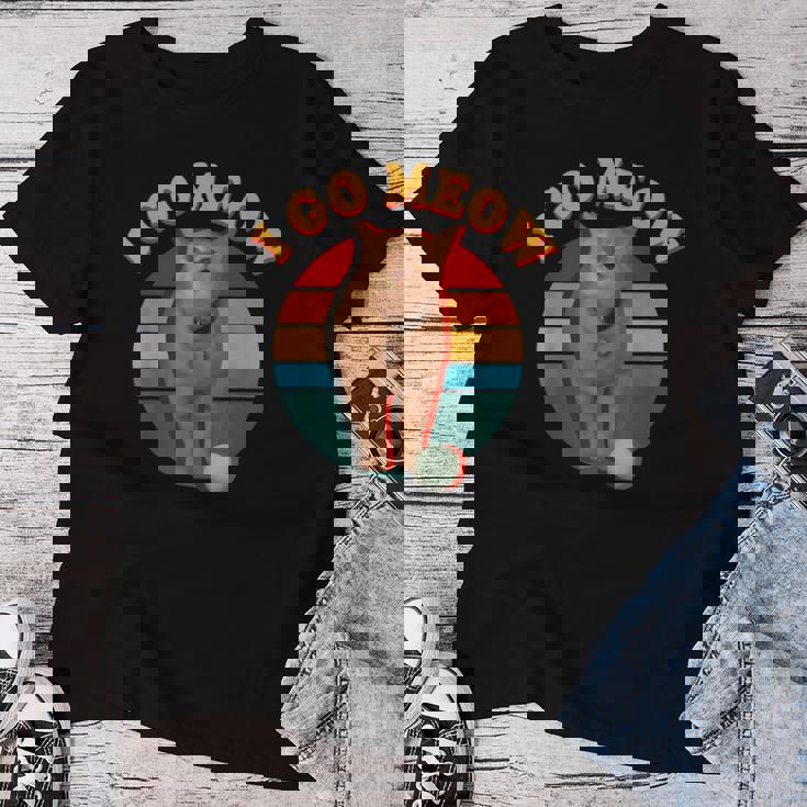 I Go Meow Meme Cat Lover Cat Dat Cat Mom Why You So Quiet Women T-shirt ...