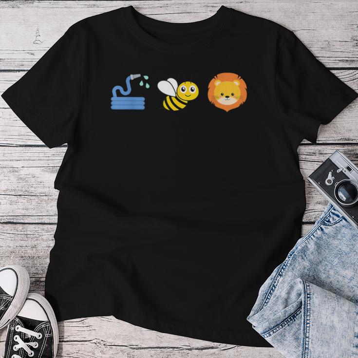 Official Hose Bee Lion Meme Women T-shirt | Mazezy