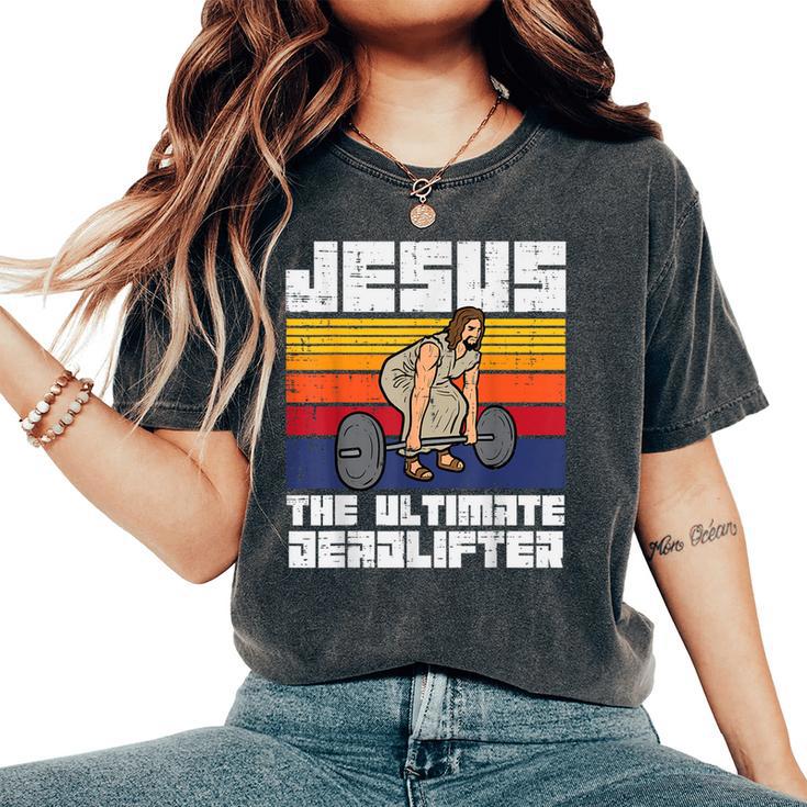 Gym Jesus Ultimate Deadlifter Christian Workout Women Women T-shirt ...
