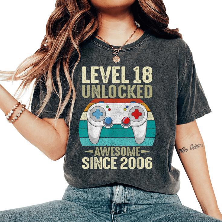 18Th Birthday Boy Girl 18 Years 2006 Women's Oversized Comfort T-Shirt ...