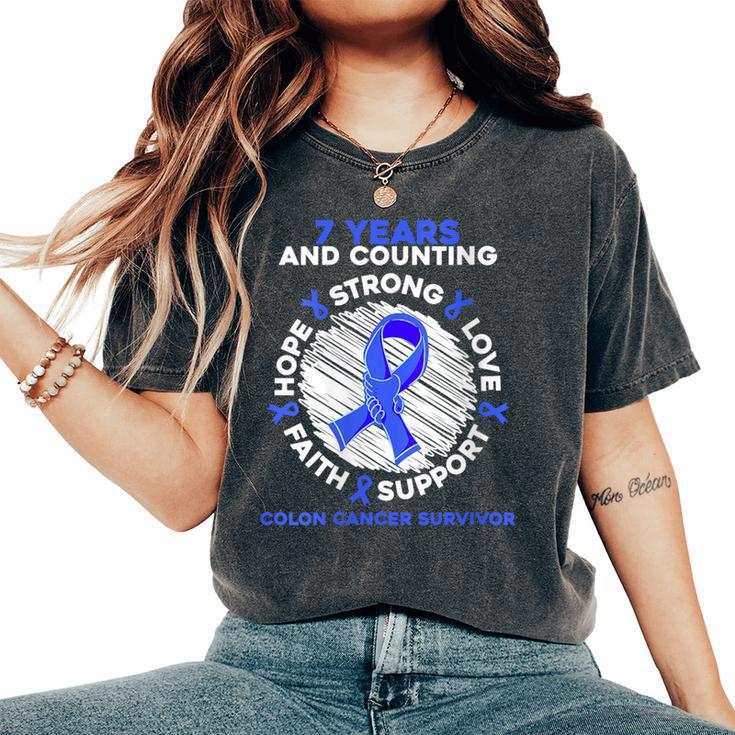 7 Years Cancer Free Colon Cancer Survivor For Men Women's Oversized ...