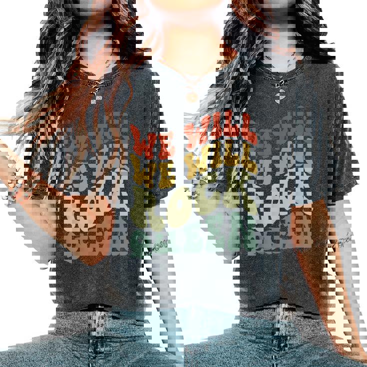 Groovy We Will We Will Rock Queen Retro Women's Oversized Comfort T ...