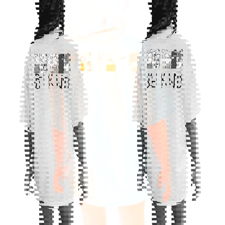 Be Kind Asl Sign Language Kindness Cat Paws Finger Signs Women's ...