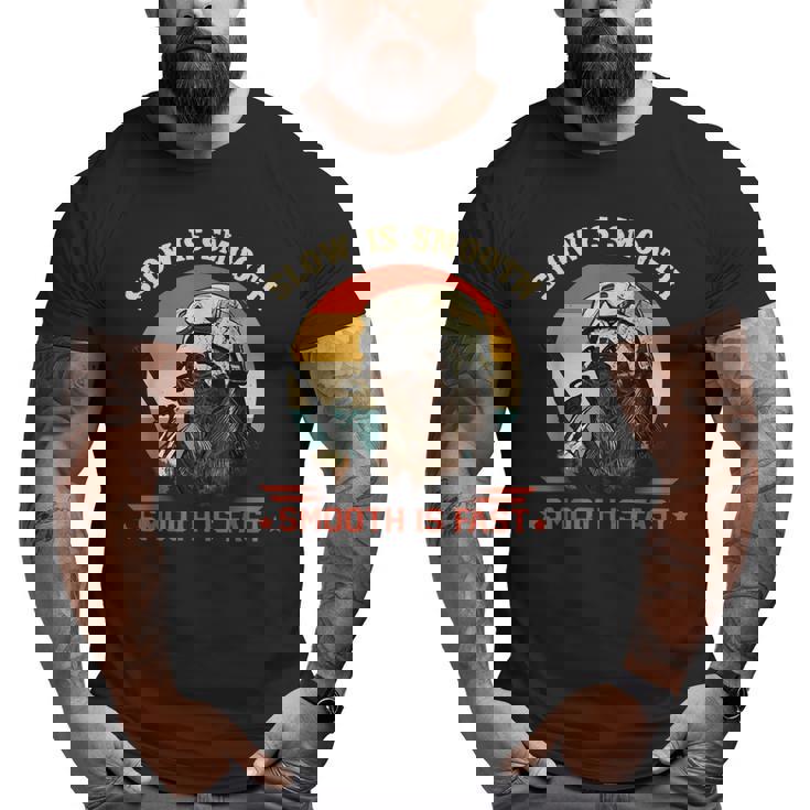 Vintage Military Sloth Slow Is Smooth Smooth Is Fast Veteran Hoodie ...