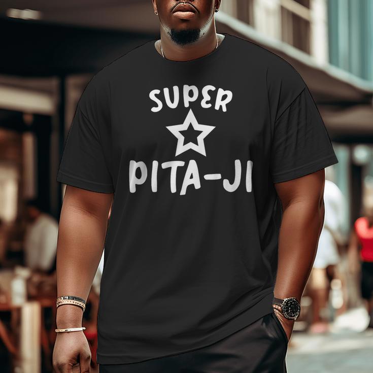 Super Pita-Ji Hindi Dad For Men Big and Tall Men T-shirt | Mazezy