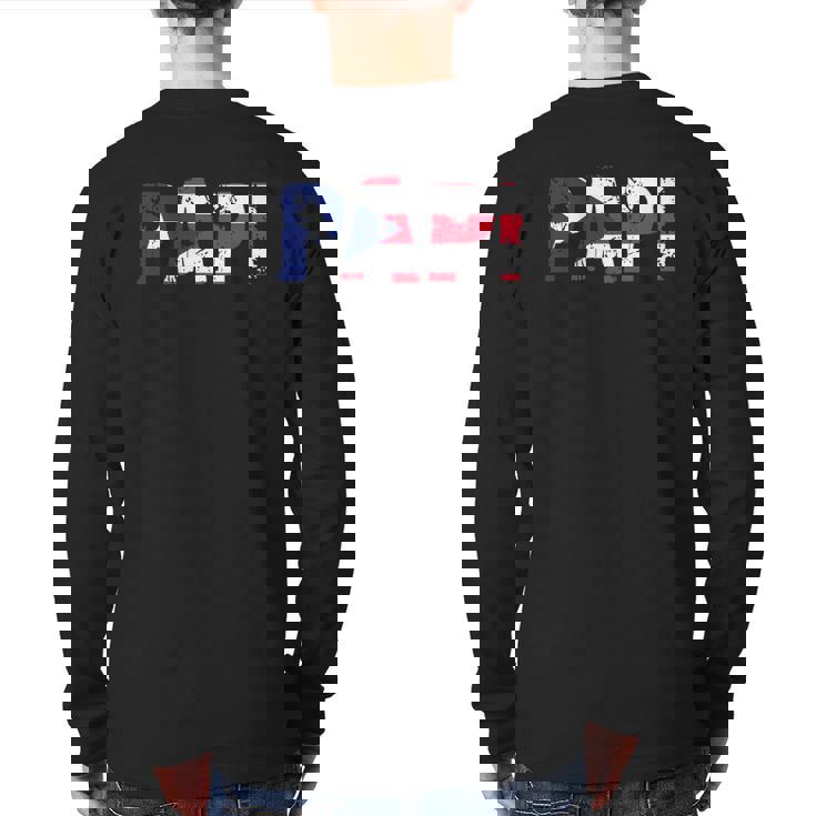 Puerto Rico Papi Flag Puerto Rican Boricuas Men's Back Print T-shirt ...