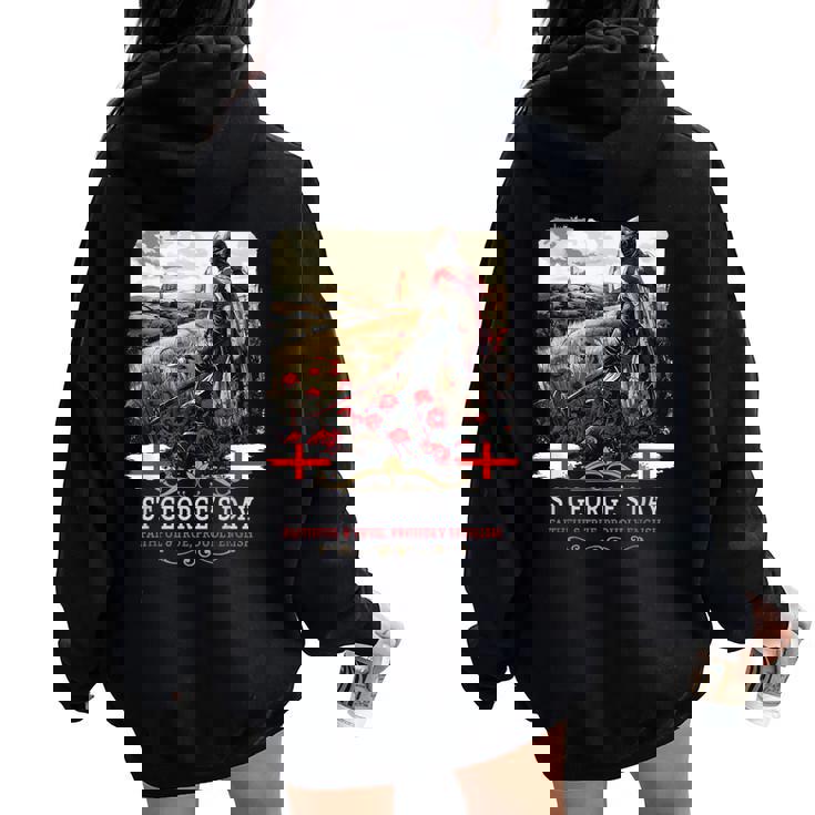 St Georges Day Outfit Idea For & Novelty English Flag Women Oversized ...