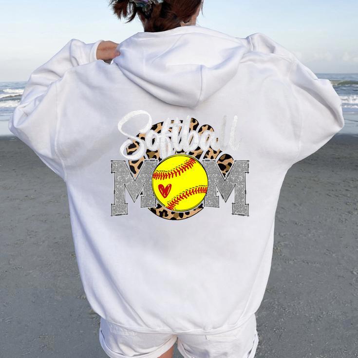 Softball Mom Leopard Softball Mom Mother's Day 2024 T-Shirt | Mazezy