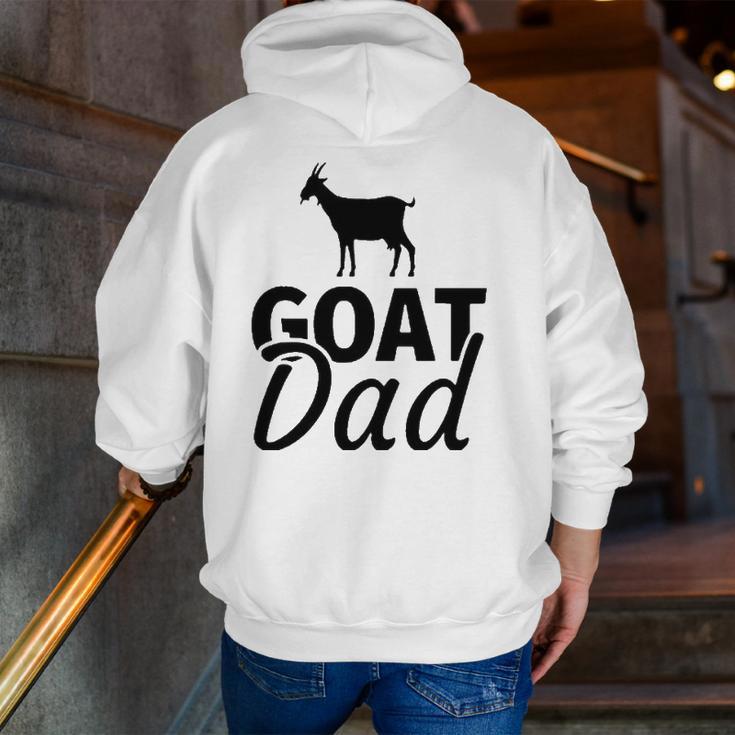 The Goatfather Goat Father Lover Zip Up Hoodie Back Print | Mazezy
