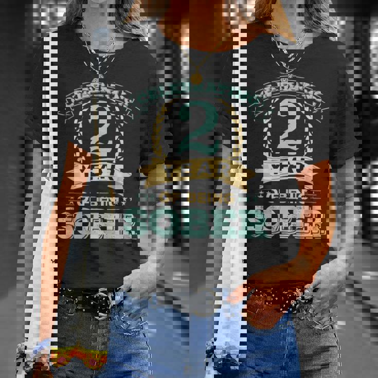 2 Year Sober Sobriety Anniversary Recovery Men T-Shirt - Monsterry