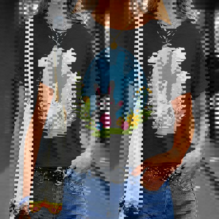 Asl Easter Bunny Reflection I Love You Hand Sign Language T-Shirt ...