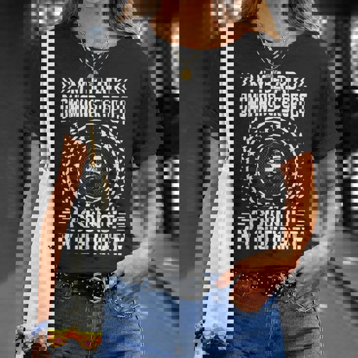 My Beard Commands Respect A Sign Of My Authority I Beard T-Shirt ...