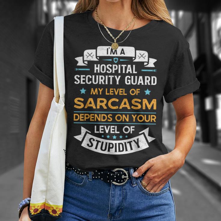 Best Hospital Security Guard Watchman Security Guard Dad T-Shirt ...