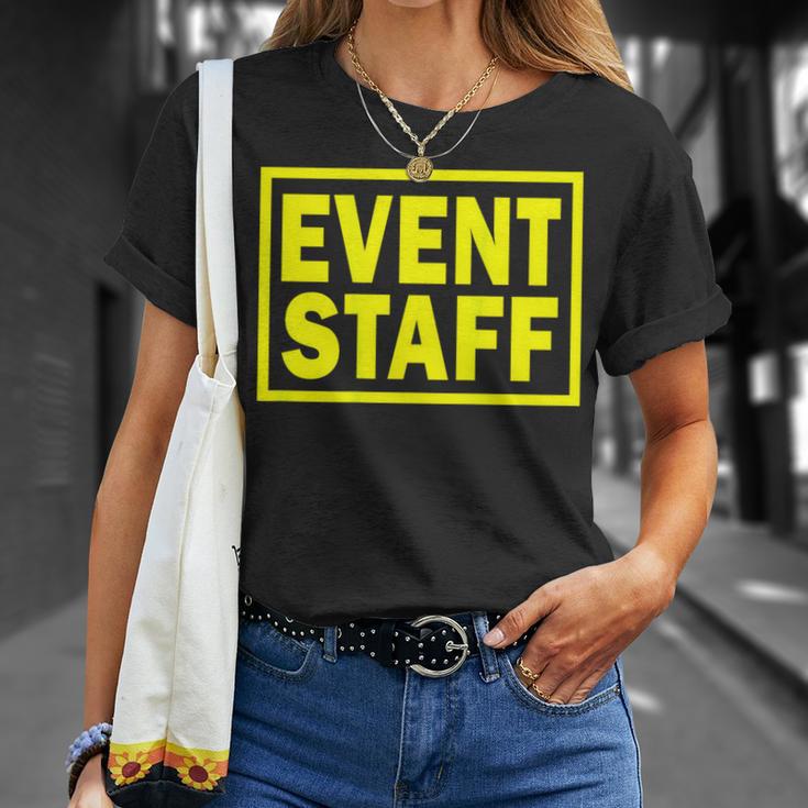 Event Staff Event Safety Logo Two Sided Print T-Shirt - Monsterry
