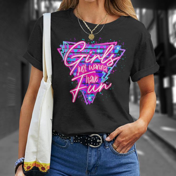 80'S Girls Just Wanna Have Fun 1980S Style T-Shirt | Mazezy