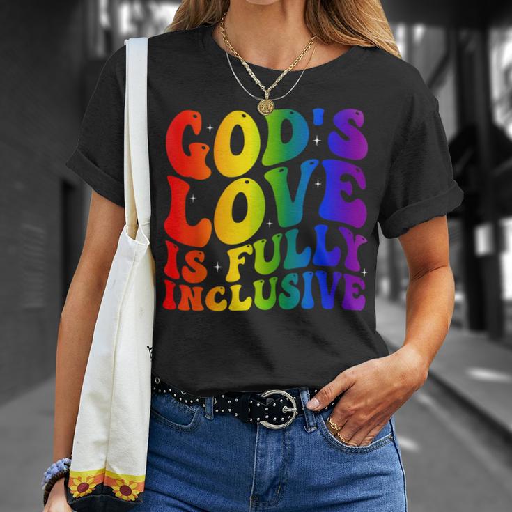 Gods Fully Inclusive Christian Jesus Lgbt Gay Pride T-Shirt - Seseable