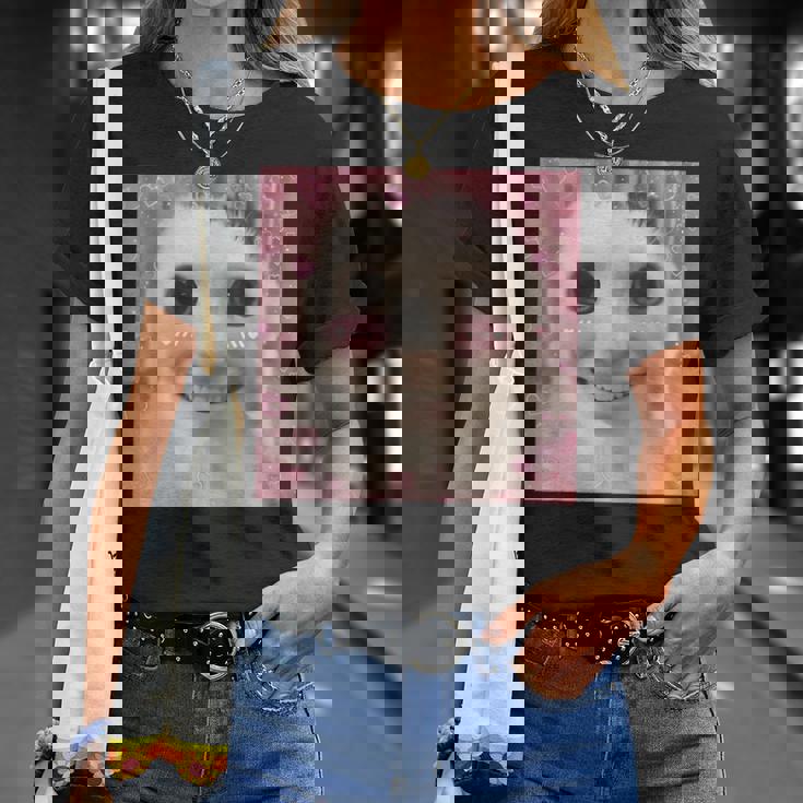 Goofy Ahh Cat Meme Dank Cursed Weirdcore Cringey Banana Cat T-Shirt ...