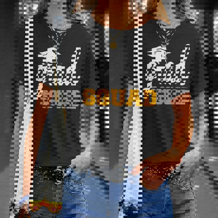 Grad Squad Senior Class Of 2024 Graduation Family Crew T-Shirt | Mazezy