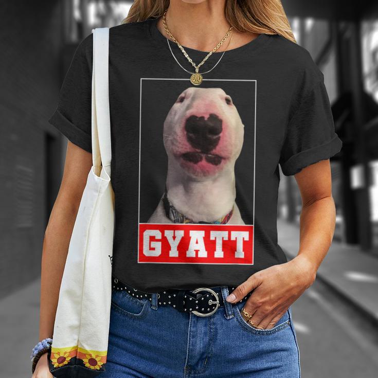 Gyatt Dog Meme Reaction Cringe Gyatt T-Shirt | Mazezy