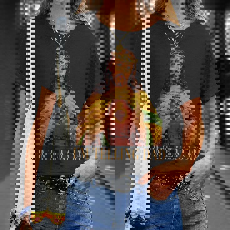 I'm Telling Dad Jesus Christian Papa Daddy Happy Fathers Day T-Shirt ...