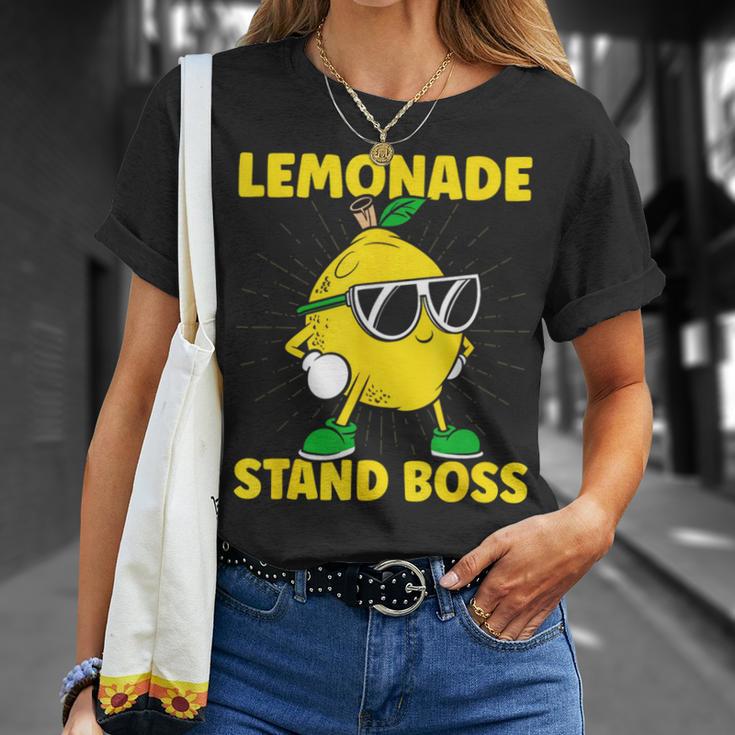 Lemonade Stand Boss Lemon Juice Lemonade Stand T-Shirt | Mazezy