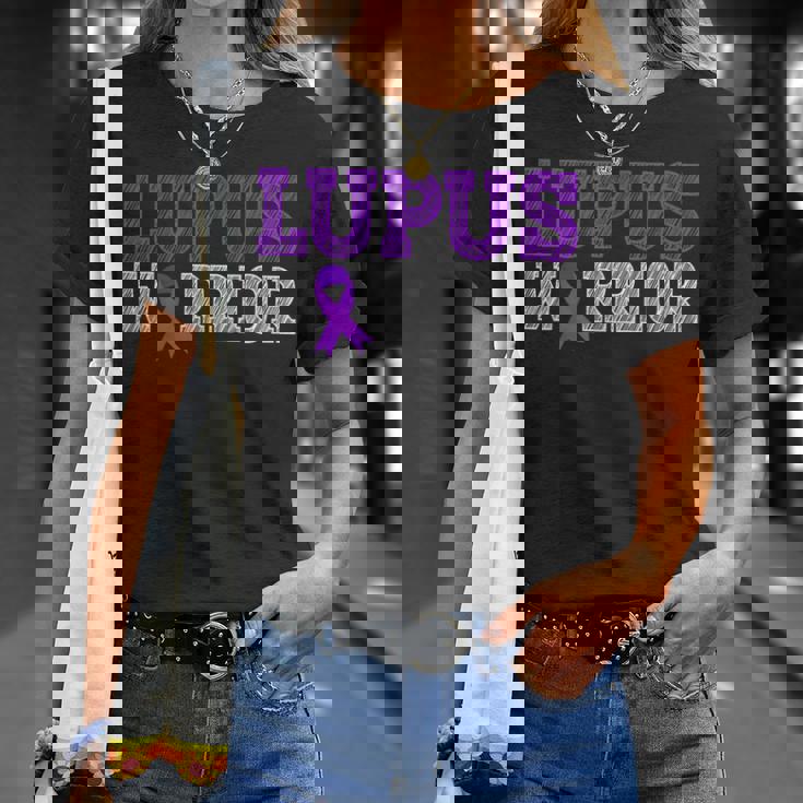 Lupus Warrior Purple Ribbon Lupus Awareness Month For Women T-Shirt ...