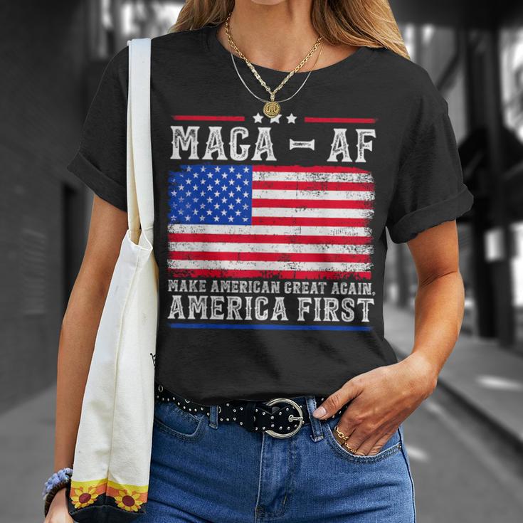 Maga-AF Make American Great Again America First T-Shirt - Seseable