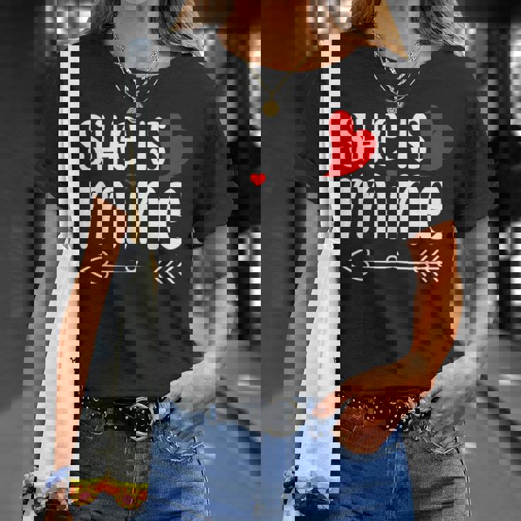 Matching His Hers He's Mine She's Mine Valentines Day Couple T-Shirt ...