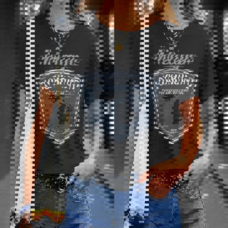 Michigan Rockhound Rock Collector Gear Back Side Print T-Shirt - Monsterry