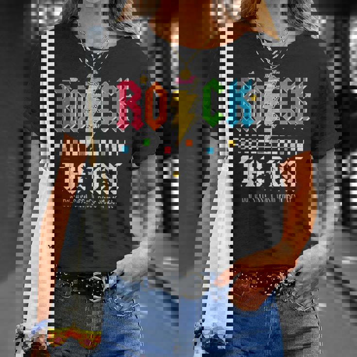 Rock The Test Dont Stress Testing Day Teachers Students T-Shirt - Monsterry