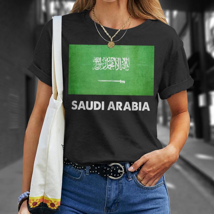Saudi Arabian Saudi Arabia Flag T-Shirt - Monsterry
