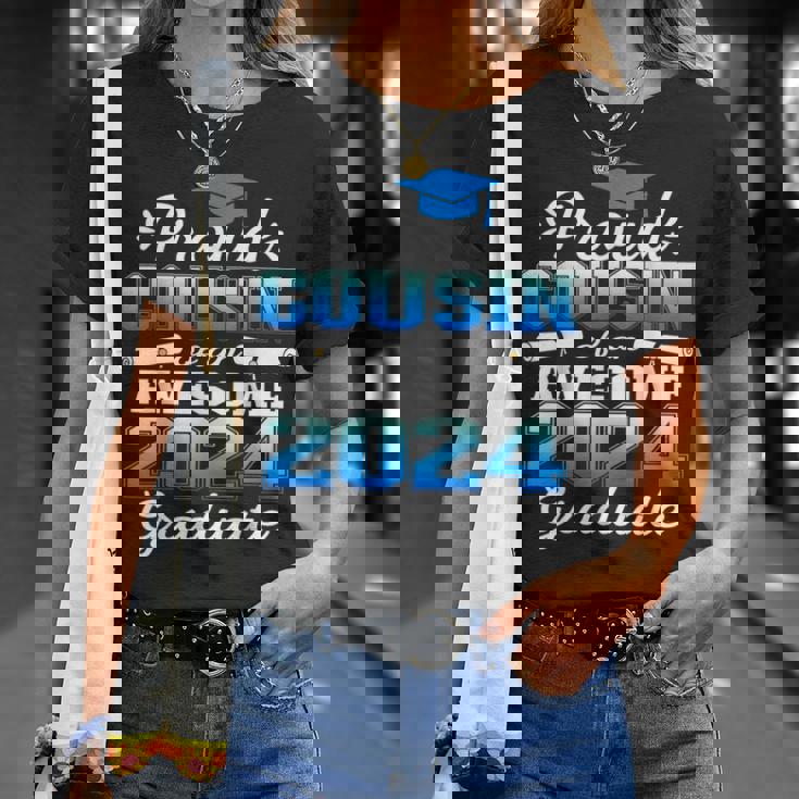 Super Proud Cousin Of 2024 Graduate Awesome Family College T-Shirt | Mazezy