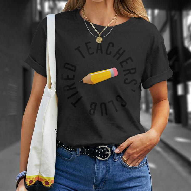Tired Teachers Club School Leavers End Of Year Grades T-Shirt - Monsterry