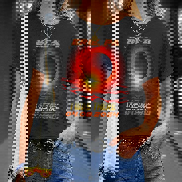 Total Solar Eclipse I Was There Erie Pennsylvania Pa T-Shirt - Seseable