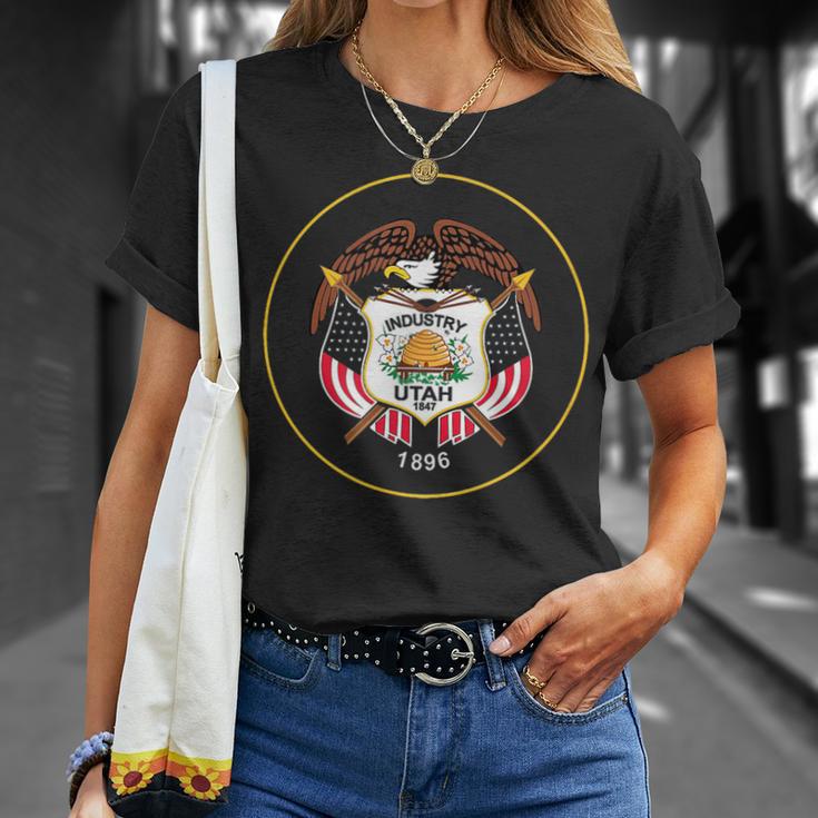 Utah State Flag Utah State Flag Utahn Pride T-Shirt - Monsterry