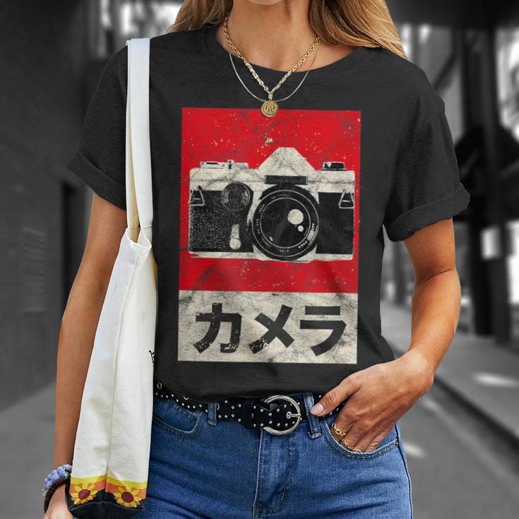 Vintage Japanese Analog Slr Camera Retro Photographer Film T-Shirt ...