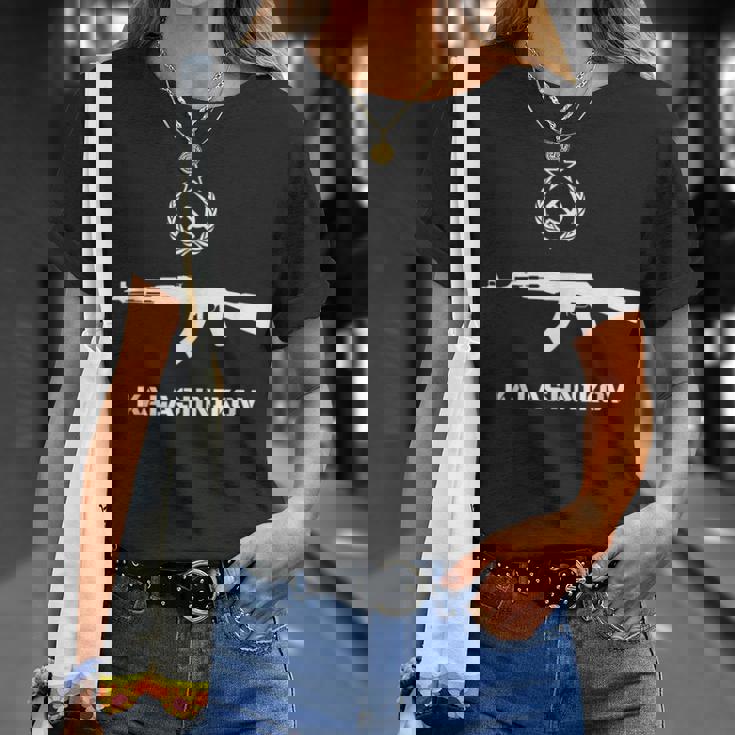 Vintage Soviet Kalashnikov Ak-47 Ussr Russian Gun Rifle T-Shirt - Monsterry