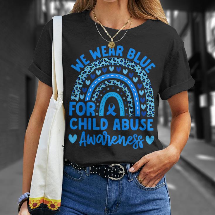 We Wear Blue Child Abuse Prevention Child Abuse Awareness T-Shirt ...