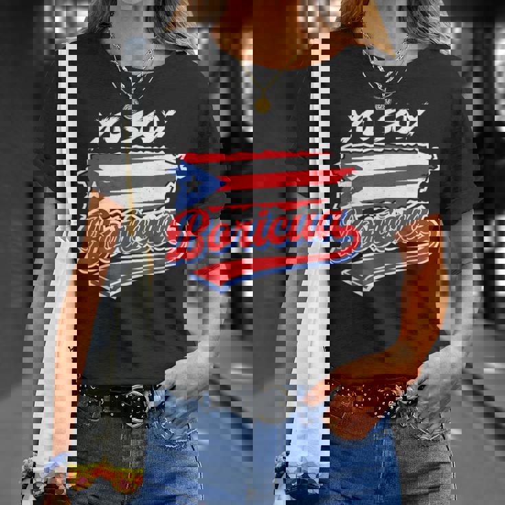 Yo Soy Boricua Puerto Rico Flag Puerto Rican Hispanic T-Shirt - Seseable