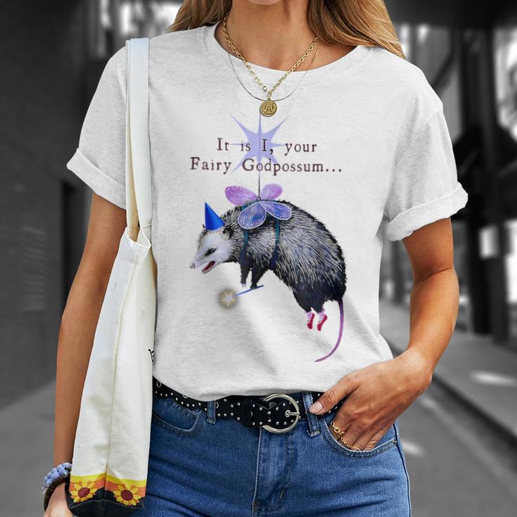It Is I Your Fairy God Possum Opossum T-Shirt | Mazezy