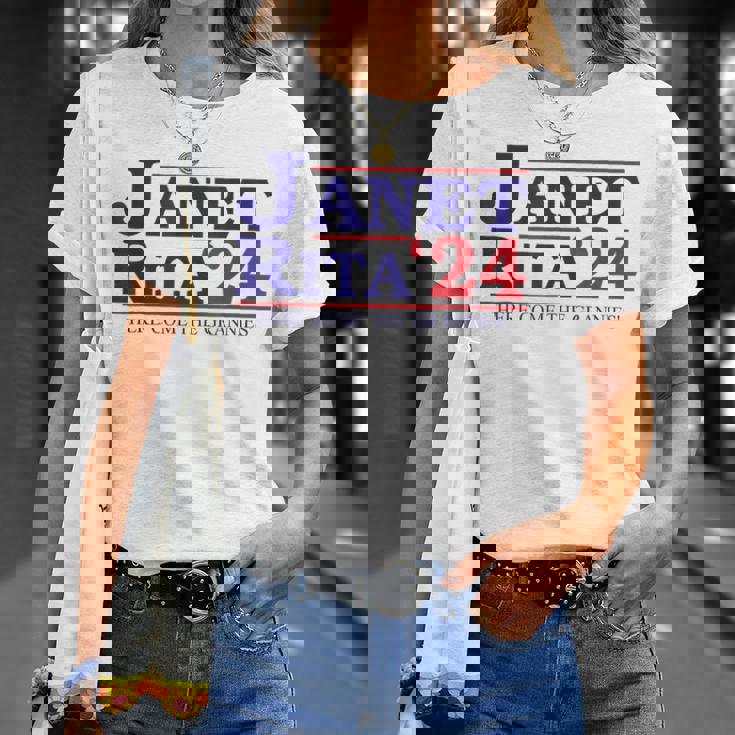 Janet And Rita 2024 Here Come The Grannies Janet&Rita T-Shirt - Monsterry