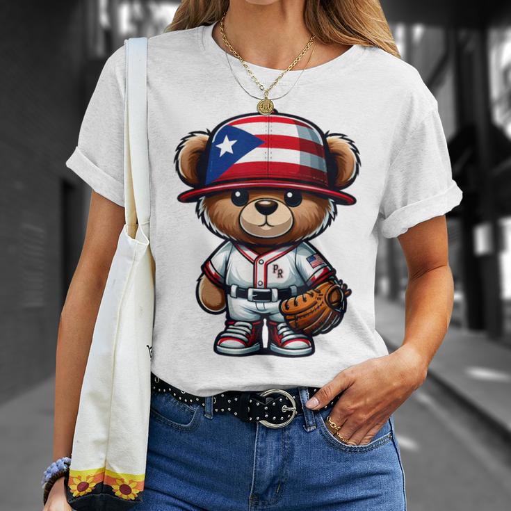 Puerto Rico Cute Teddy Bear Boricua Jersey Pr T-Shirt - Thegiftio UK