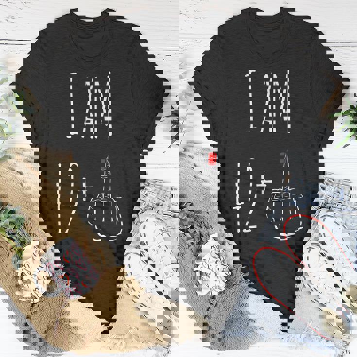 I Am 42 Plus 1 Middle Finger For A 43Th Birthday T-Shirt | Mazezy