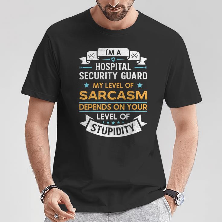 Best Hospital Security Guard Watchman Security Guard Dad T-Shirt ...