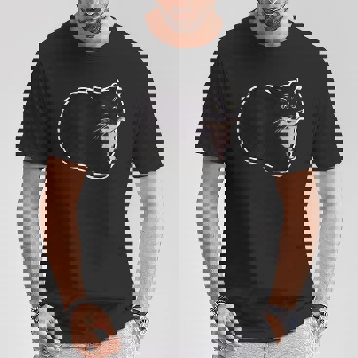 Cute Maxwell The Cat Meme Dingues Cat Spinning Cat Tuxedo T-Shirt ...