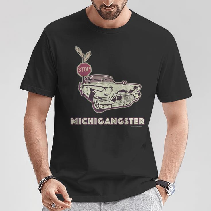 Detroit Cruise Michigangster Motor City Woodward Hot Rod T-Shirt ...